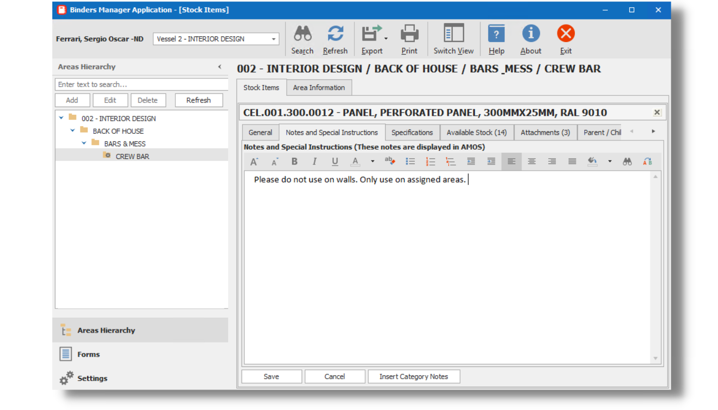 BMA - Binders Manager Application - ITsynch | Cruise Ship Management ...